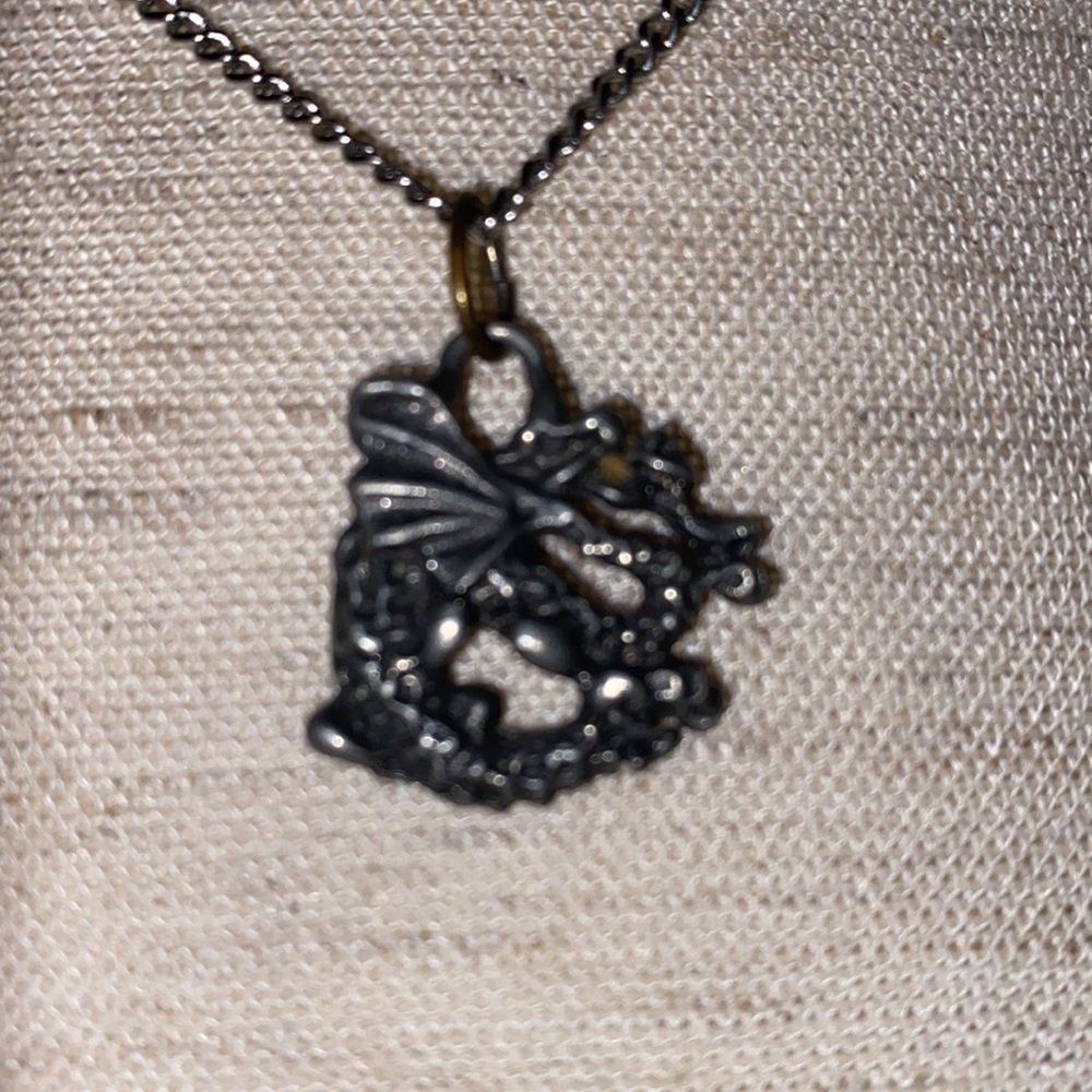 Vintage Gallo Dragon Necklace - Gem